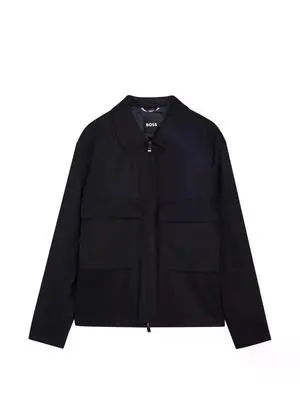 BOSS Patch Pocket Zip Jacket - Blue