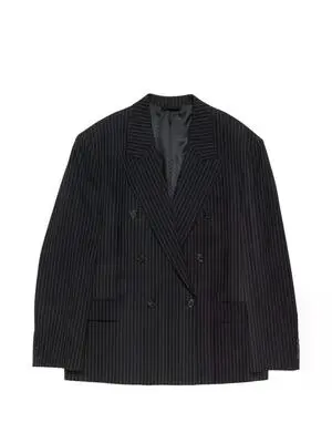 Acne Studios Pinstripe Double-breasted Jacket - Black