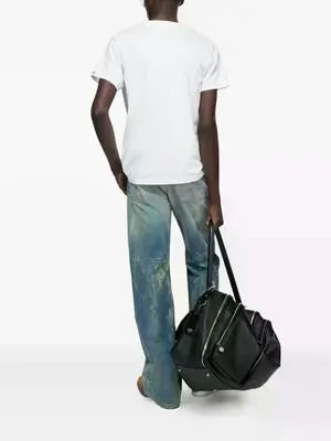 Acne Studios V-neck T-shirt With Satin Label