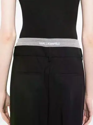 Karl Lagerfeld Ikon Double-waistband Trousers