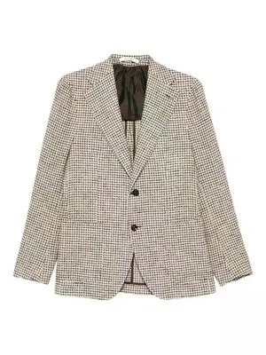 Tagliatore Checked Blazer - Neutrals