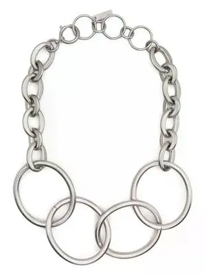 Junya Watanabe Four-ring Chain-link Necklace - Silver