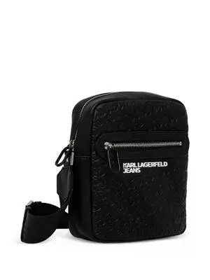 Karl Lagerfeld Embossed Messenger Bag