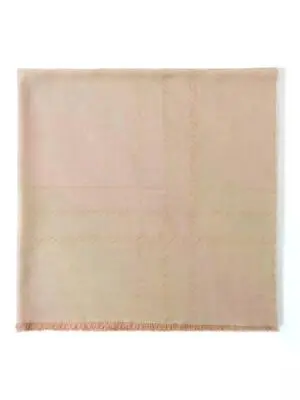 Prada Jacquard Fringed Scarf - Neutrals