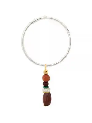 Timeless Pearly Beaded Pendant Necklace - Silver