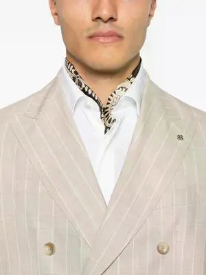Tagliatore Striped Suit - Neutrals