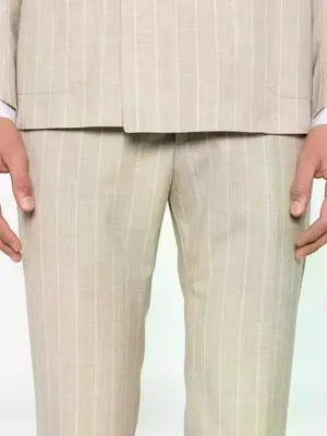 Tagliatore Striped Suit - Neutrals