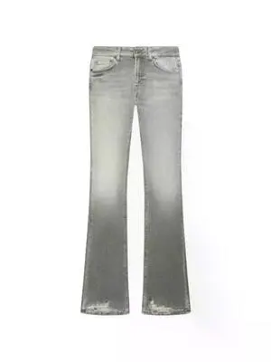 DONDUP Frayed Hem Jeans - Grey