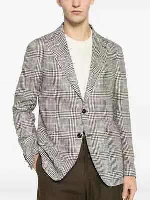 Tagliatore Checked-pattern Blazer - Neutrals