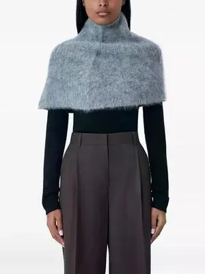 TOTEME Alpaca Blend Stand Neck Warmer - Grey