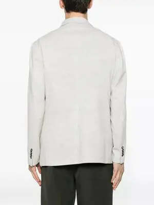 Tagliatore Double-breasted Blazer With Peak Lapels - Grey
