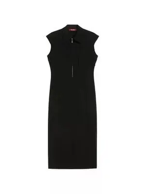 Max Mara Mstalga Collared Zip-fastening Midi Dress