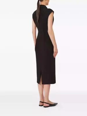 Max Mara Mstalga Collared Zip-fastening Midi Dress