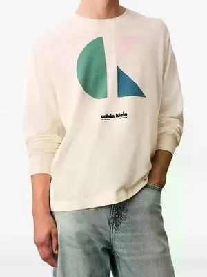 Calvin Klein Graphic Crew Neck Long Sleeve Sweatshirt