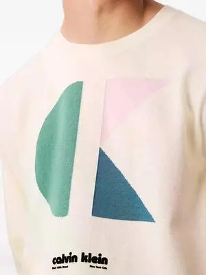 Calvin Klein Graphic Crew Neck Long Sleeve Sweatshirt