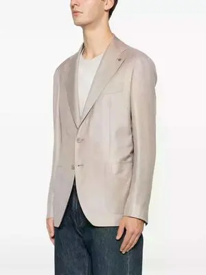 Tagliatore Logo-detail Blazer - Neutrals