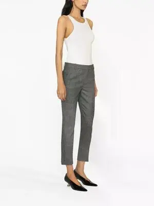 Pinko Bello Checkered Slim-fit Trousers