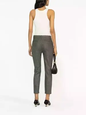 Pinko Bello Checkered Slim-fit Trousers