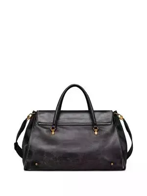 Thom Browne Distressed Leather Duffle Bag