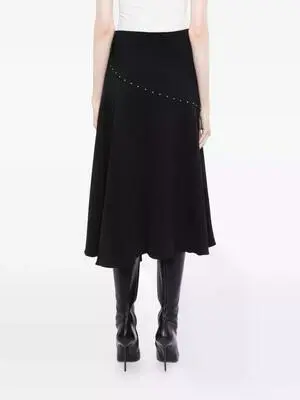 Karl Lagerfeld Stud-embellished Midi Skirt