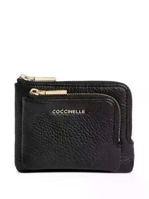 COCCINELLE Logo-appliqué Leather Wallet - Black
