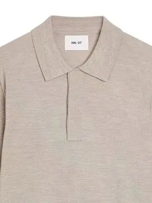 Nn07 Emerson Long-sleeve Polo Shirt - Neutrals