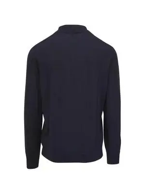 MAURIZIO BALDASSARI Point Collar Ribbed Polo Shirt