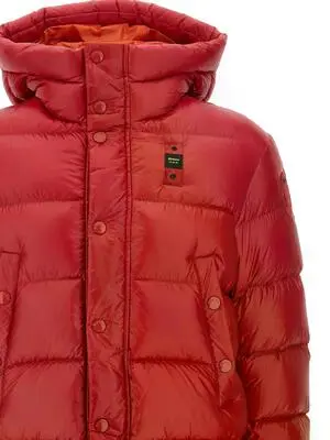 BLAUER. Hooded Quilted Down Jacket