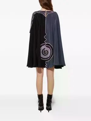 Emilio Pucci Astro-print Cape Mini Dress