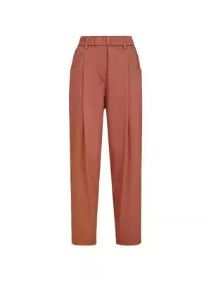 Brunello Cucinelli Five-pocket Trousers With Monili Decoration - Orange