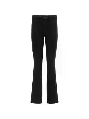 L'Agence Selma Coated Bootcut Jeans - Black