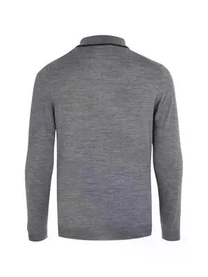 GRAN SASSO Tennis Zipped Long-sleeve Polo Shirt
