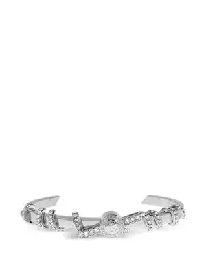 Versace Crystal-embellished Bracelet - Silver