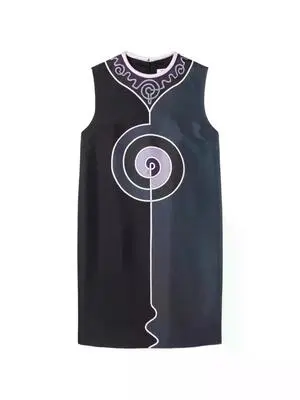 Emilio Pucci Astro-print Sleeveless Dress - Black