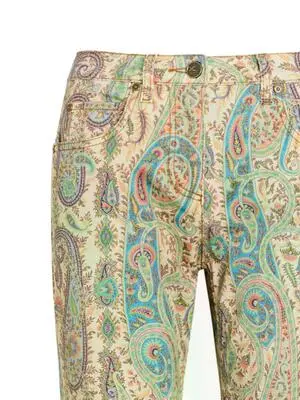 Etro Paisley-print Straight-leg Jeans