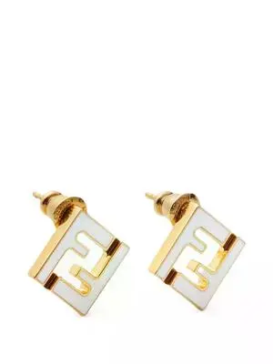 Fendi Ff Motif Stud Earrings