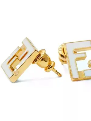 Fendi Ff Motif Stud Earrings