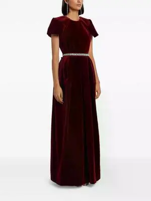 Dice Kayek Embellished Belted Dress