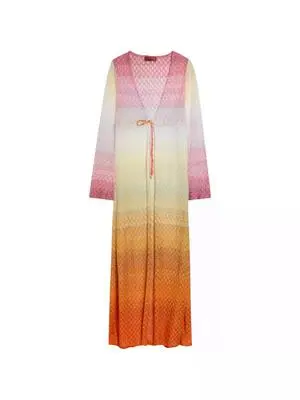 Missoni V-neck Tie Cover-up - Orange