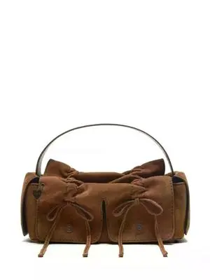 Acne Studios Drawstring-detail Leather Shoulder Bag