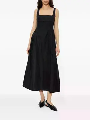 Cult Gaia Buckle Square-neck Midi Dress