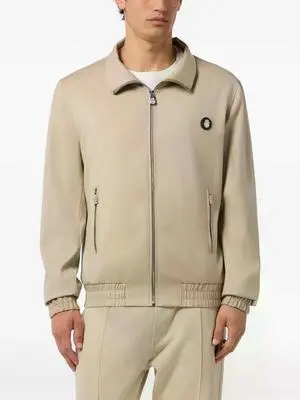 BILLIONAIRE Wool Zip-up Tracksuit Jacket - Neutrals