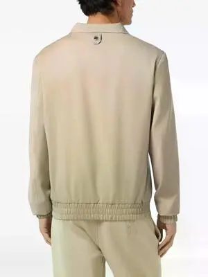 BILLIONAIRE Wool Zip-up Tracksuit Jacket - Neutrals