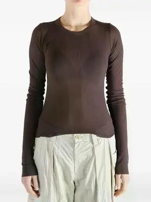 Rick Owens Ribbed Long-sleeved Top