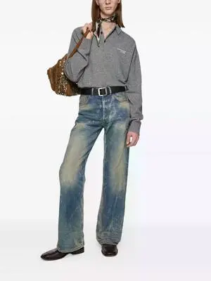 Acne Studios Distressed Five-pocket Jeans