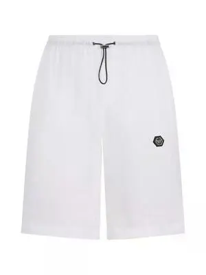 Philipp Plein Drawstring-waist Shorts - White