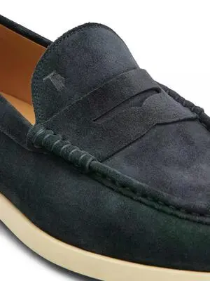 TOD'S Suede Penny Loafers