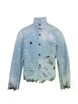 RRR123 Metas-braxas Pocket Distressed Shirt - Blue