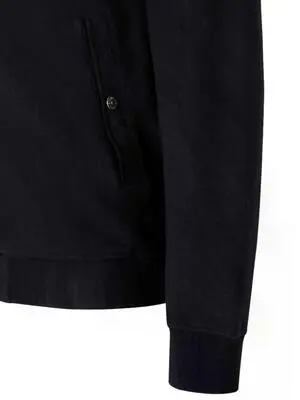 Stone Island Zip-up Patch Sweater - Blue