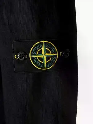 Stone Island Zip-up Patch Sweater - Blue
